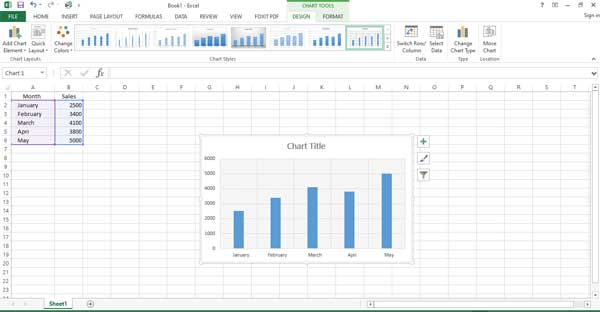 How to Create Bar, Column, and Line Charts in Excel